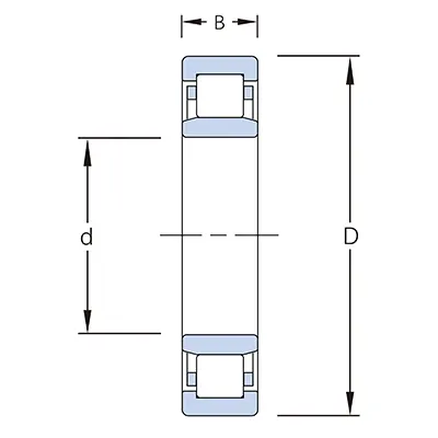 NU2224ECP Cylindrical Roller Bearing - HRSZ Bearing 环润神州轴承